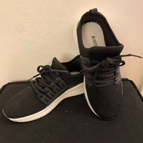 JustFab | Shoes | Justfab Velinda Sneakers Black | Poshmark